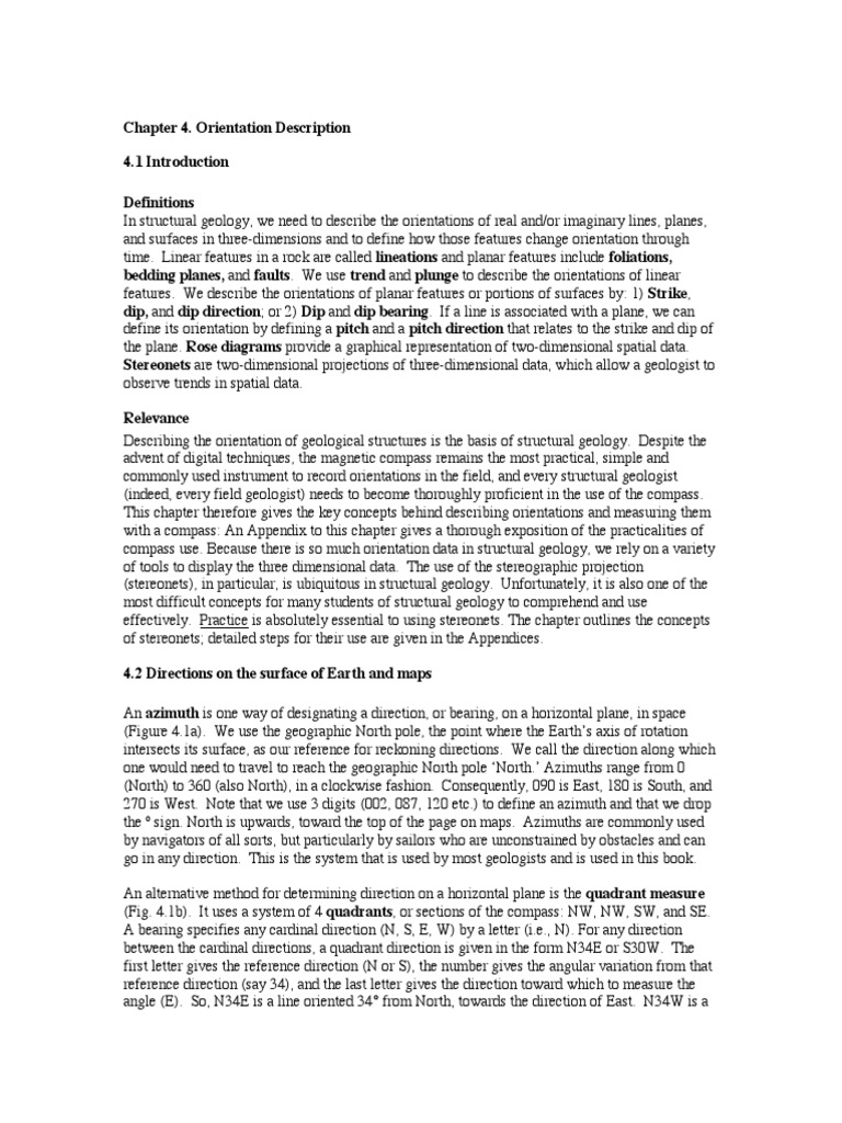 Stereonets | PDF | Compass | Structural Geology