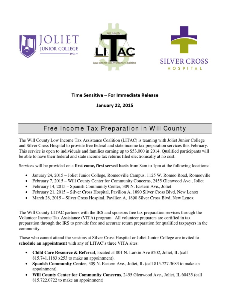 LITAC Press Release 2015 | PDF | Earned Income Tax Credit | Economy Of ...