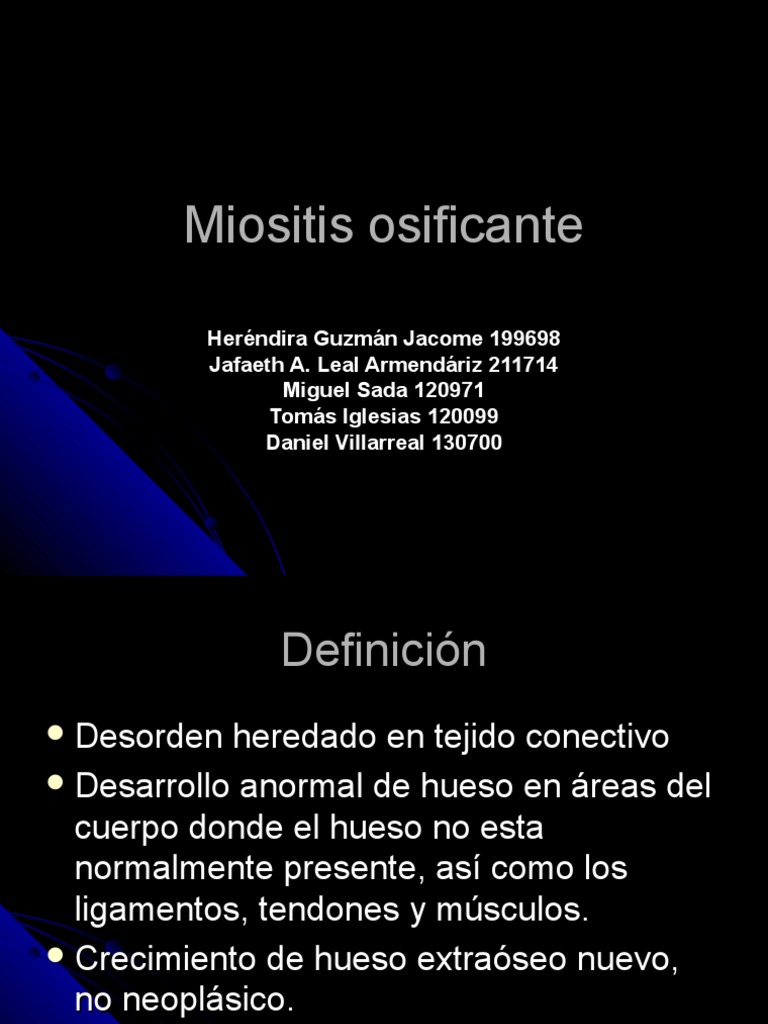 Miositis Osificante | PDF | Hueso | Hombro