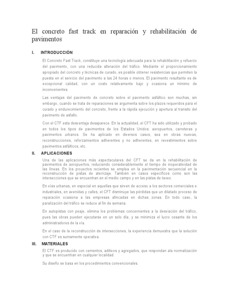 ASOCEM El Concreto Fast Track en Reparación y Rehabilitación de ...