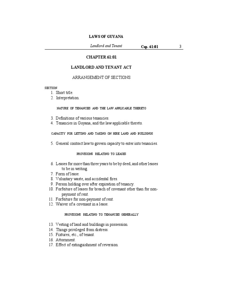 Cap6101 Landlord and Tenant | PDF | Lease | Leasehold Estate