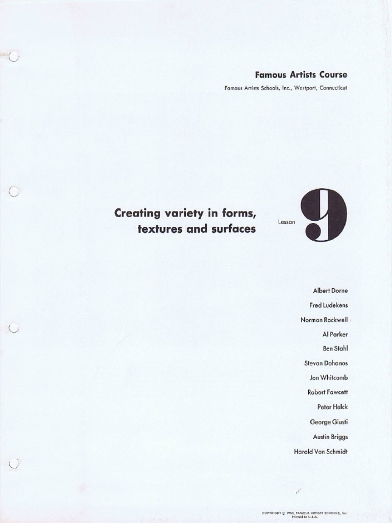 Famous Artist Course | PDF