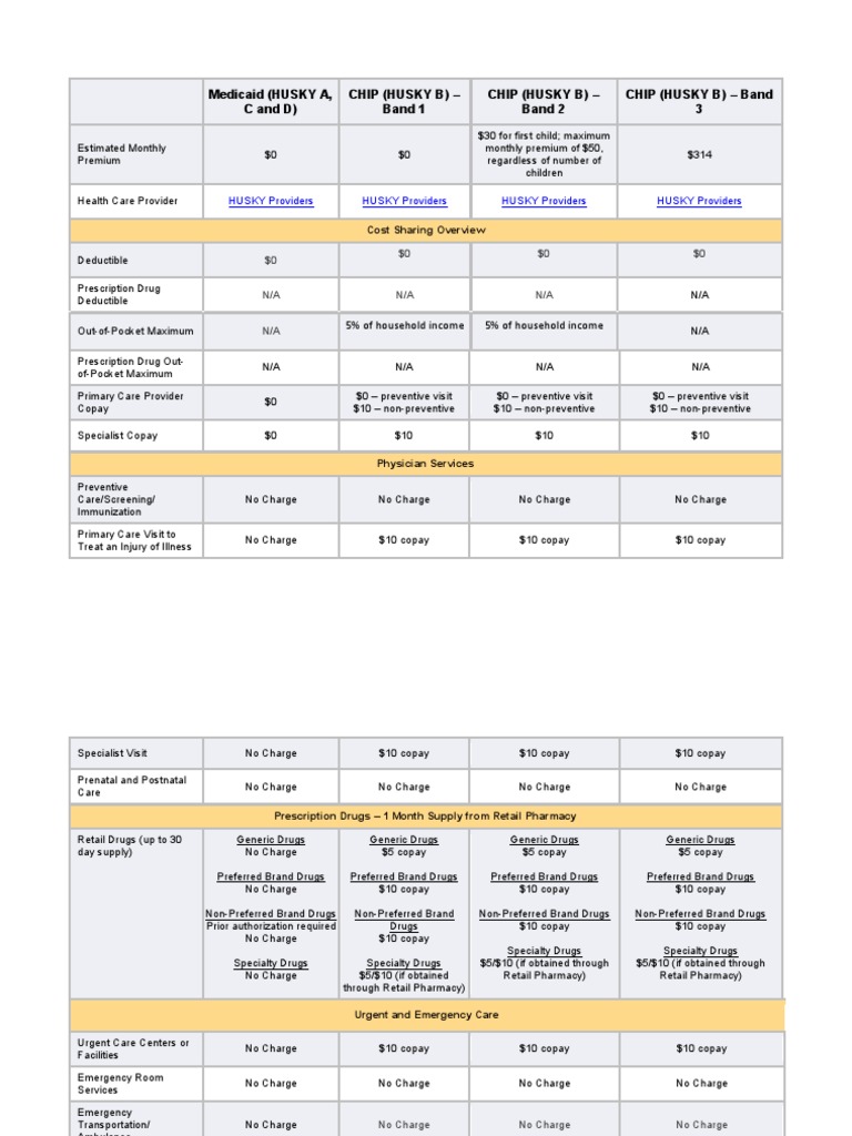 Medicaid Chip Details | PDF | Patient | Emergency Department