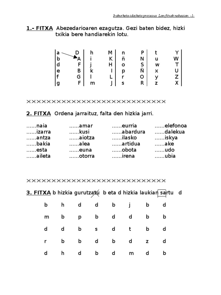 100 Lan-Fitxak I | PDF