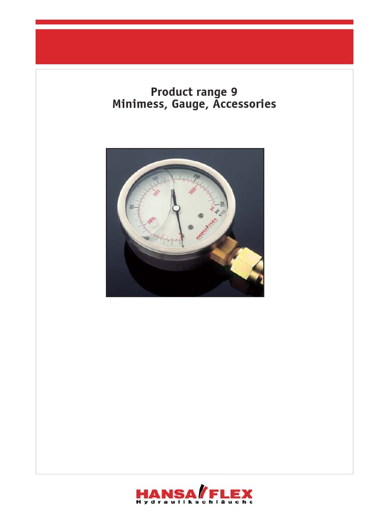 Product Range 9 Minimess, Gauge, Accessories | PDF | Pipe (Fluid ...