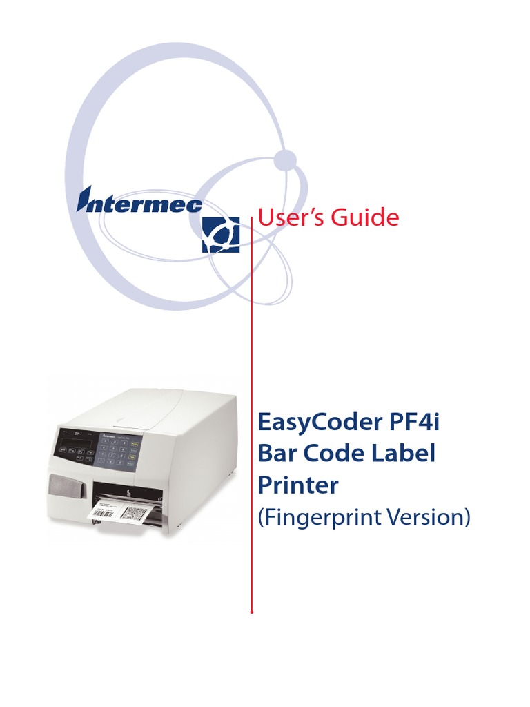 User'S Guide: Easycoder Pf4I Bar Code Label Printer | PDF | Booting | Electrical Connector