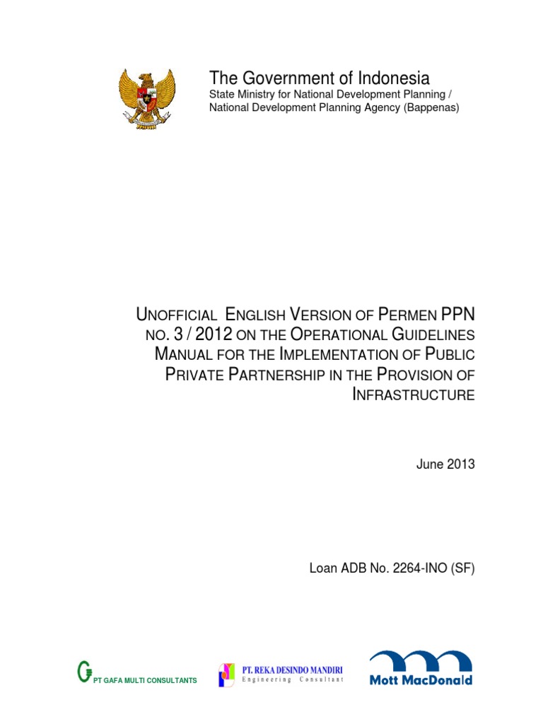 Ministerial Regulation No.3 2012 | PDF | Public–Private Partnership ...