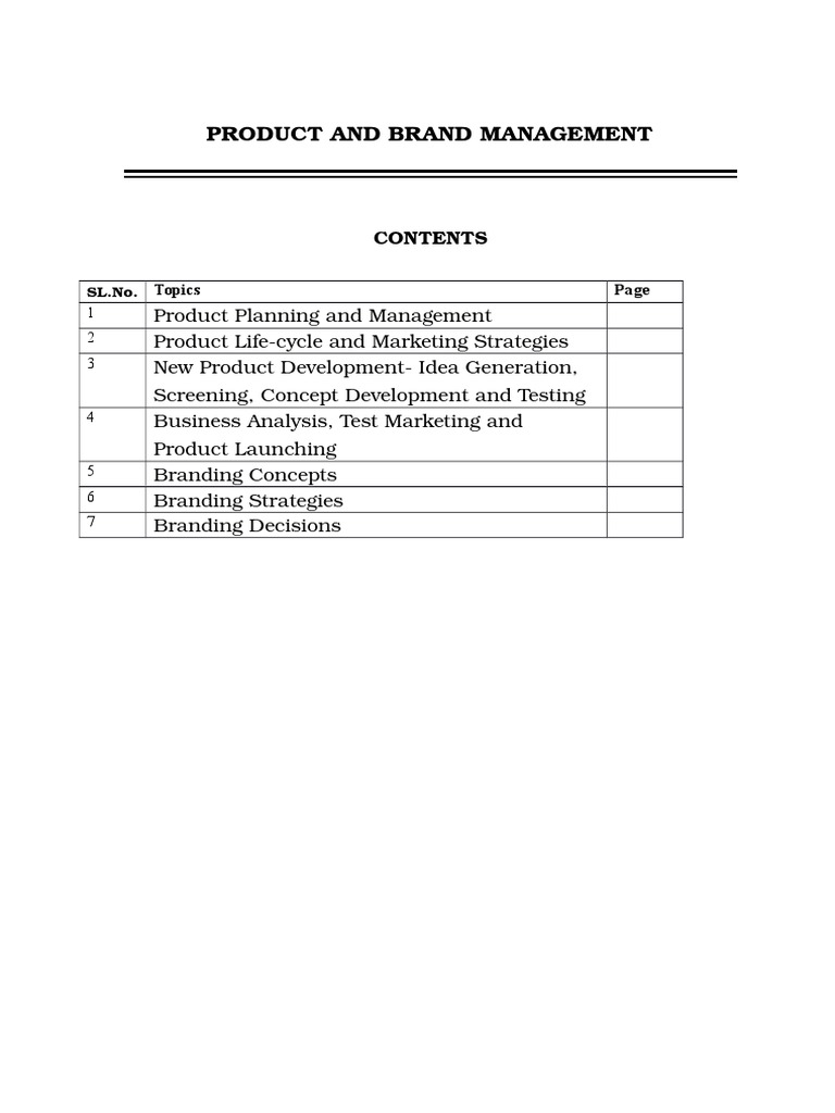 Product and Brand Management Guide | PDF | Brand | Marketing