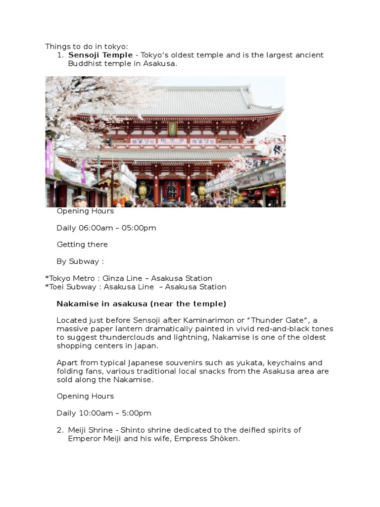 Tokyo Travel Guide | PDF | Japan | Transport