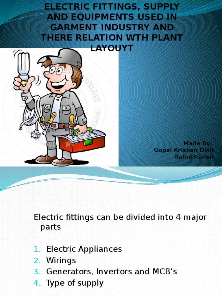 Plant Layout in Garment Industry | PDF | Wire | Alternating Current