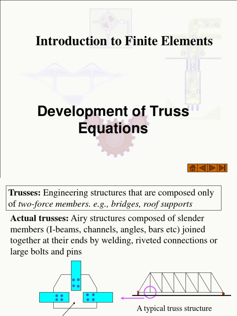 Theoryof Finite Element | PDF | Euclidean Vector | Truss