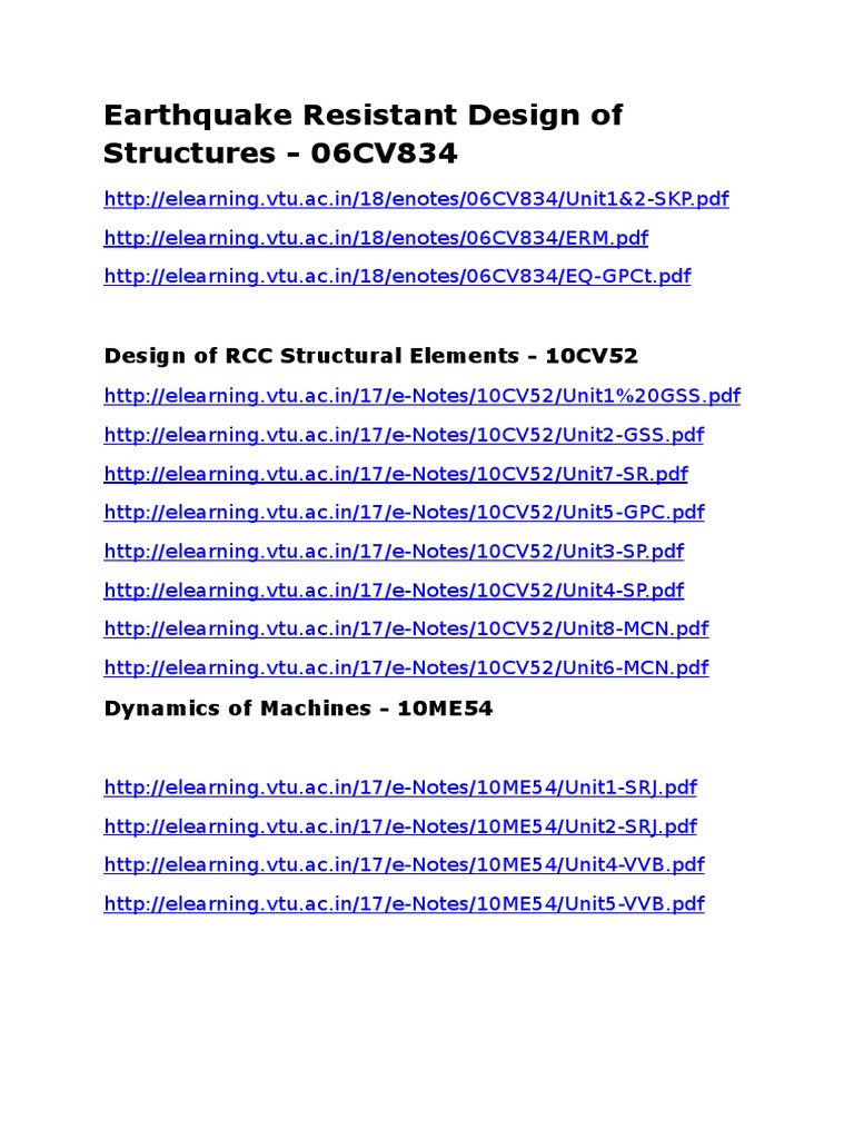 Earthquake Resistant Design of Structures | PDF