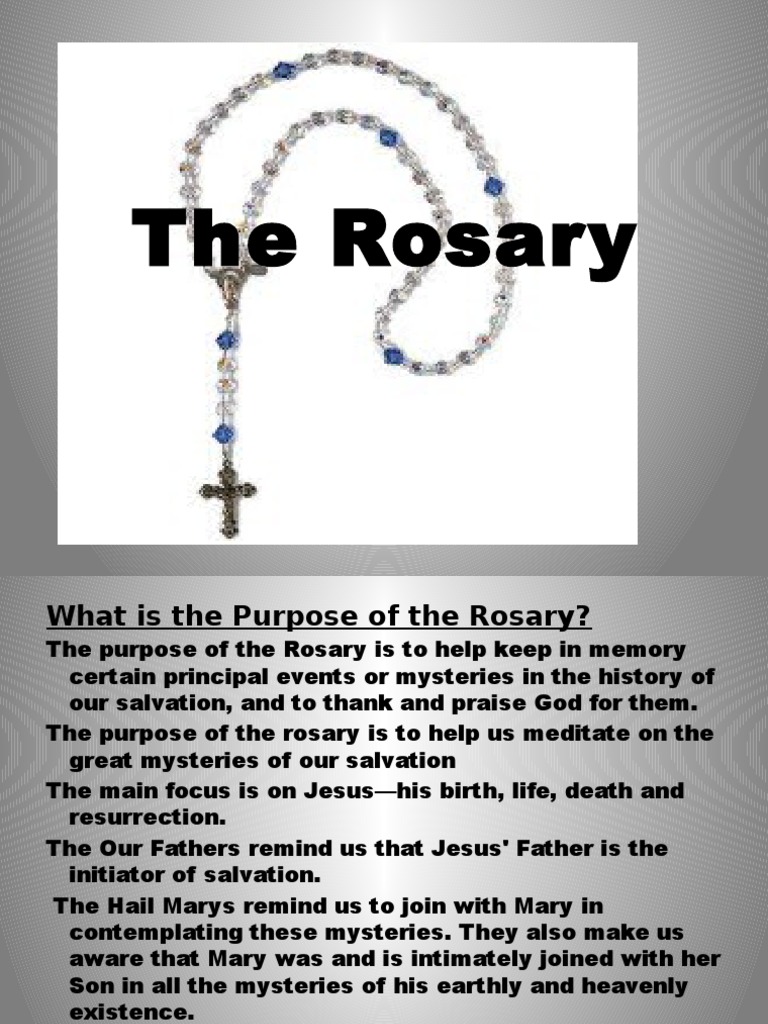 Rosary Powerpoint PResentation | Rosary | Grace In Christianity