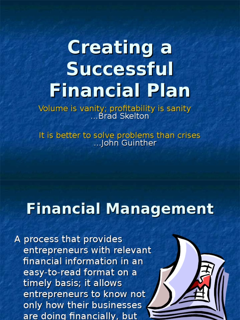 Creating a Successful Financial Plan.ppt | Revenue | Profit (Accounting)