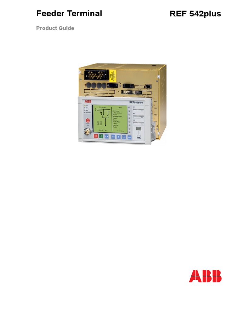 ABB REF542plus Manuale ENG | PDF | Automation | User Interface