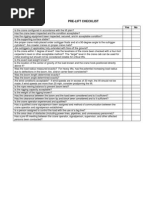 Man Basket Checklist Final | PDF | Crane (Machine) | Manufactured Goods