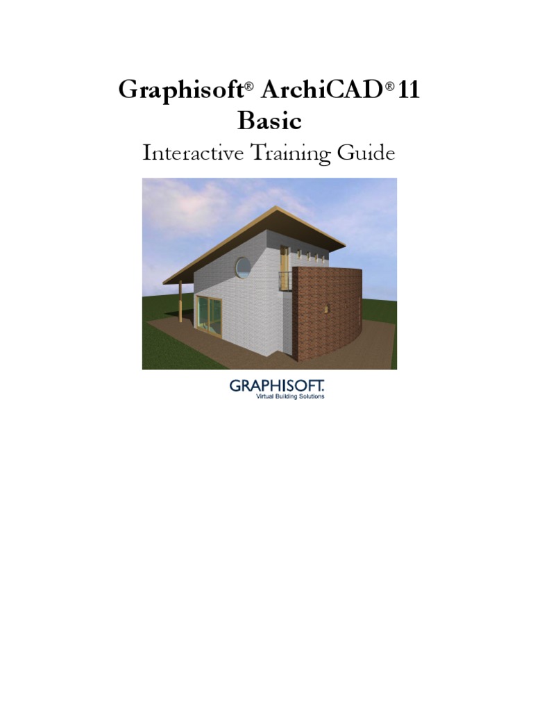 ArchiCAD 11 Basic E-Guide PDF | PDF | 3 D Computer Graphics | Computer File