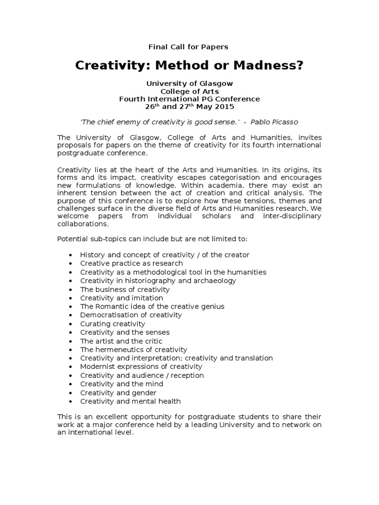 Final Call For Papers | PDF
