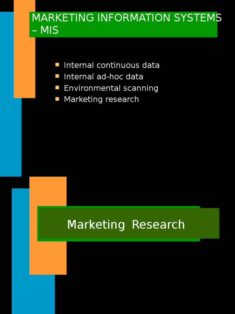 Marketing Information Systems - Mis | PDF | Marketing Research ...