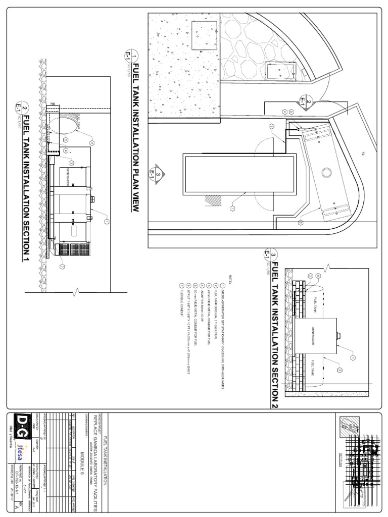 Fuel Tank Shop Drawing Installation | PDF