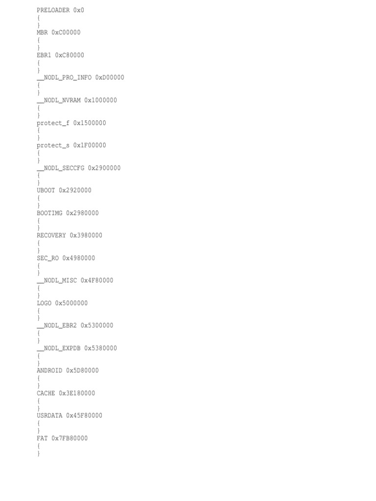 MT6582 Android Scatter Emmc | PDF | Computers