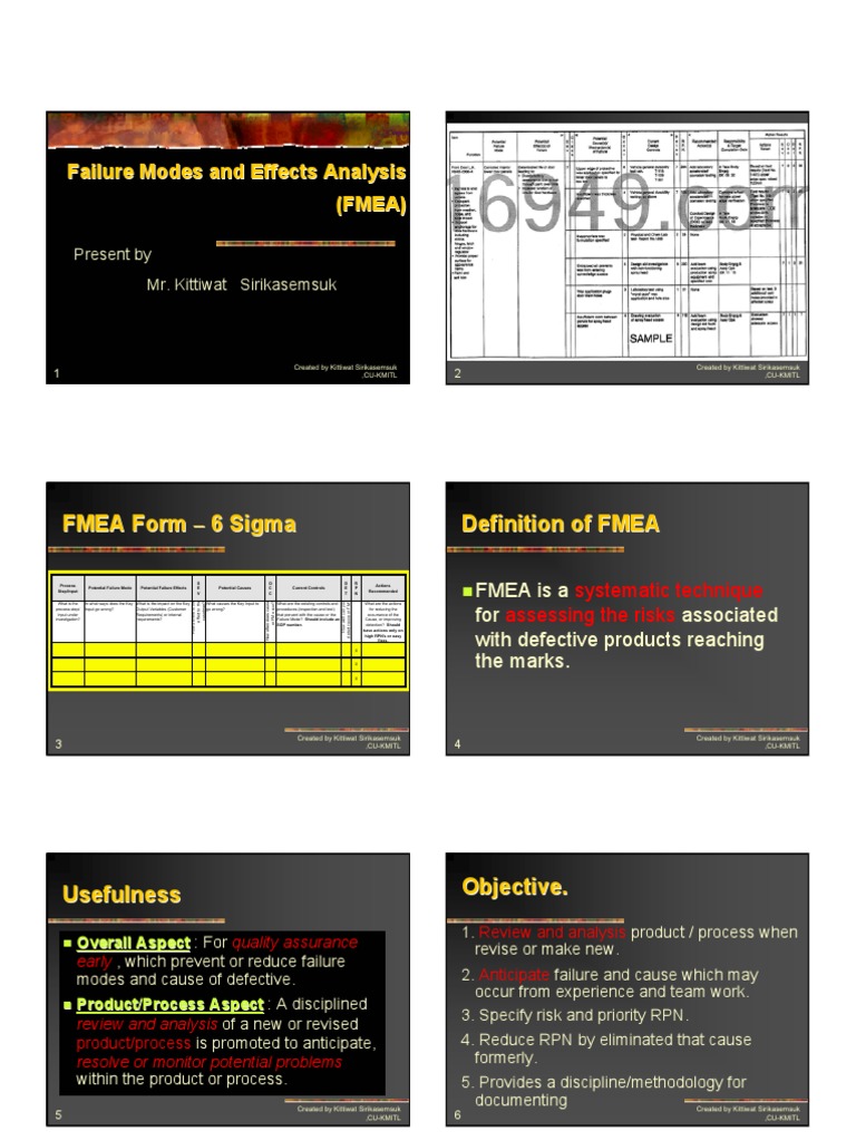 Basic To FMEA | PDF | Systems Science | Business Process