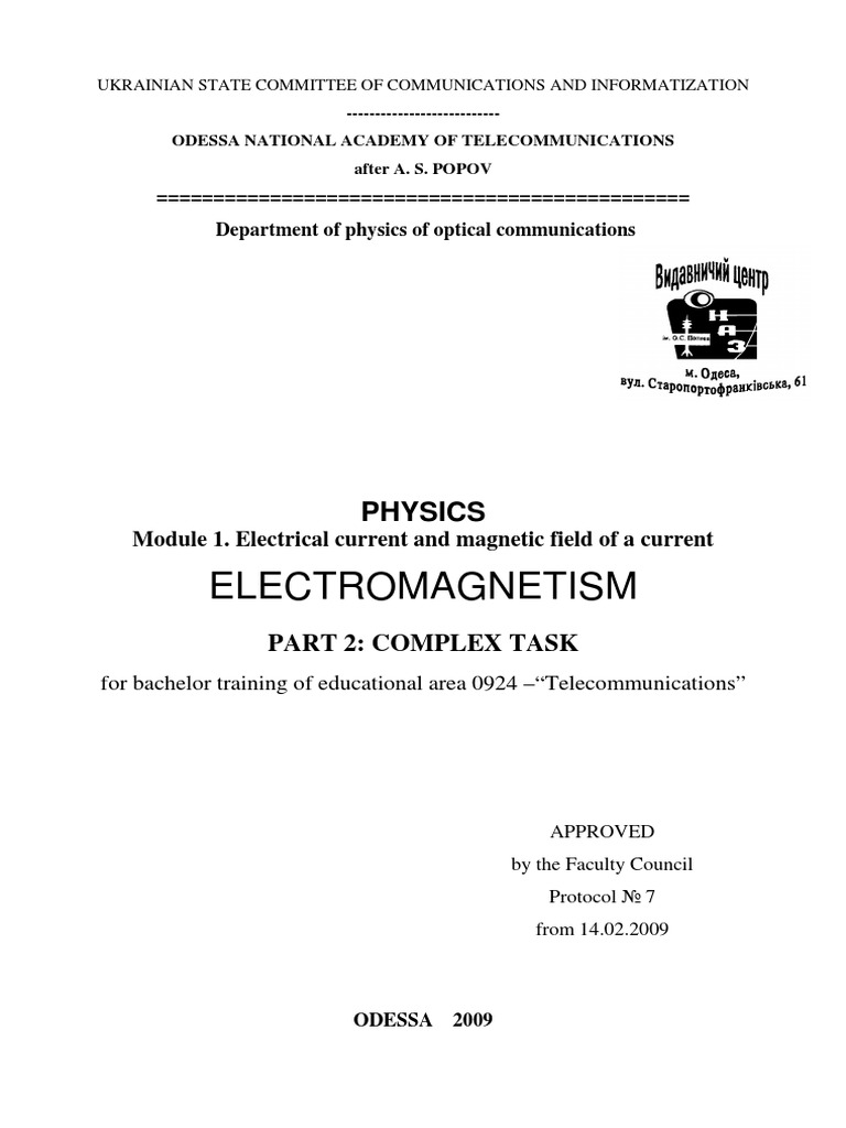 Electromagnetism Module 1 Electrical Current An Pdf Pdf