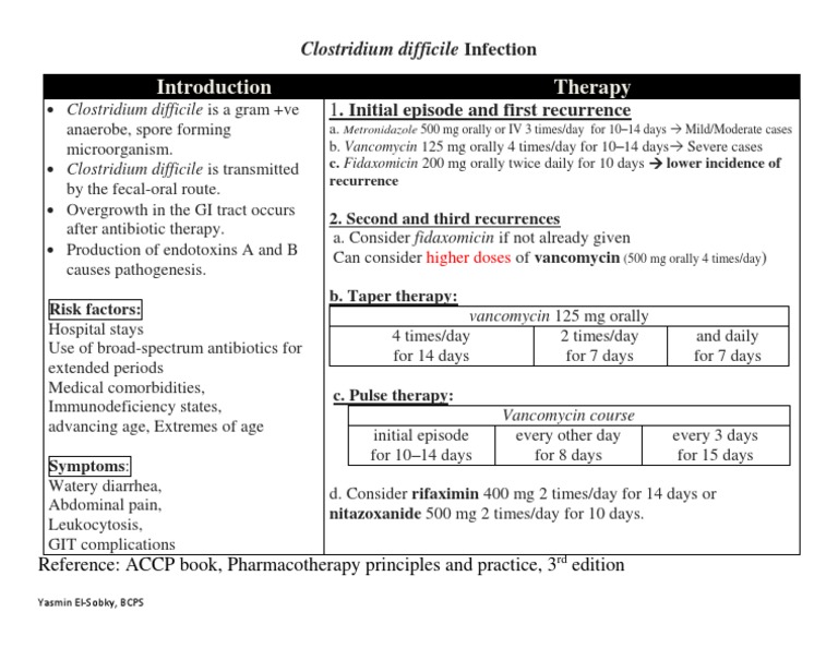 CDC - Clostridium Difficile Infection | PDF