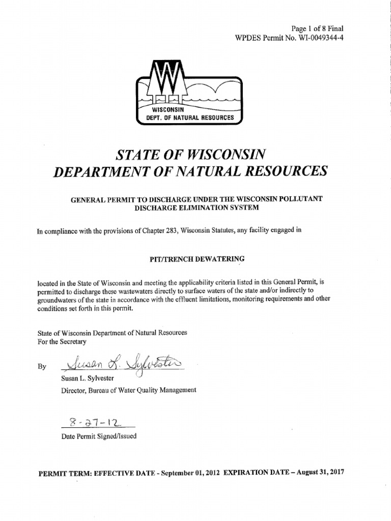 Permit | Clean Water Act | Water Resources