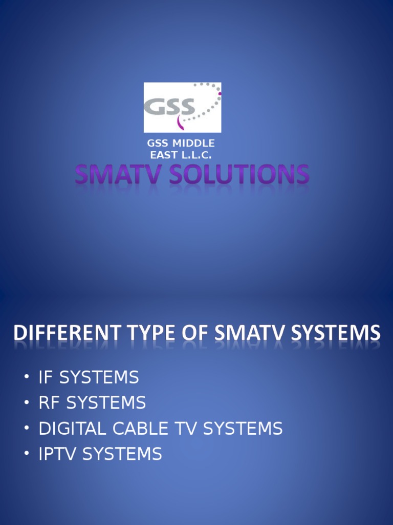 Type of Smatv Sys | PDF | Iptv | Set Top Box