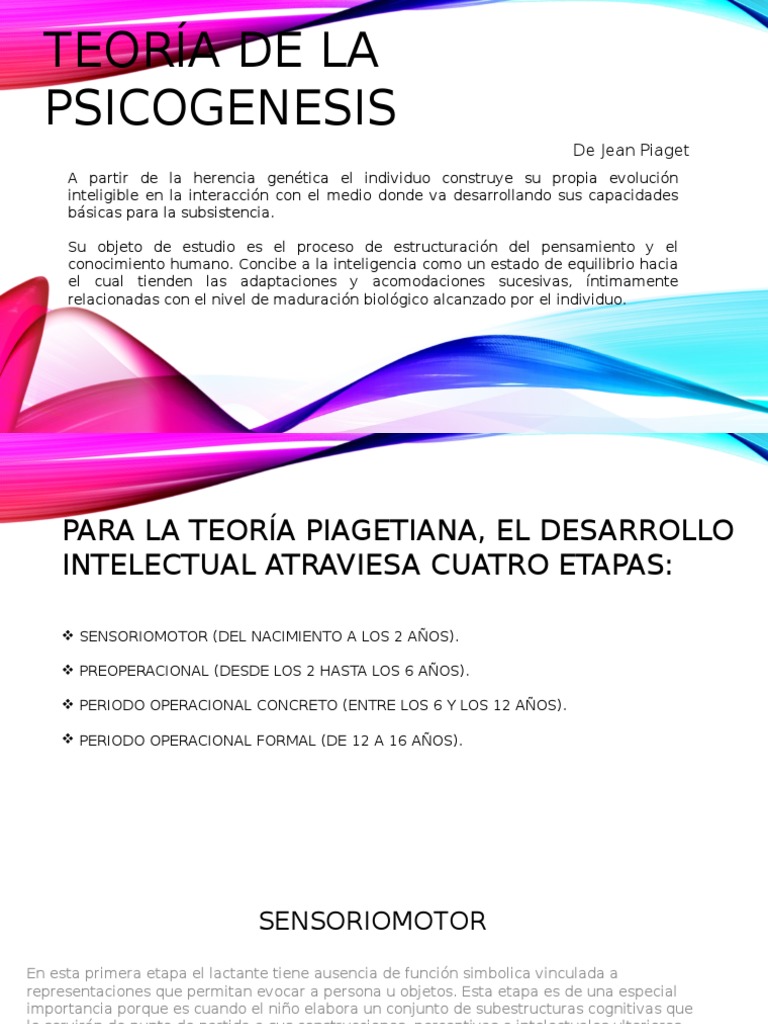 Teoría de La Psicogenesis Expo | PDF | Interacciones de disciplina ...