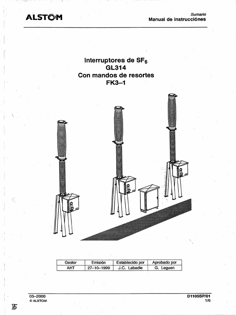Manual GL 314 - Español - ALSTOM | PDF
