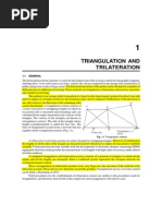 Chapter 1 - Triangulation and Trilateration | PDF | Surveying | Triangle