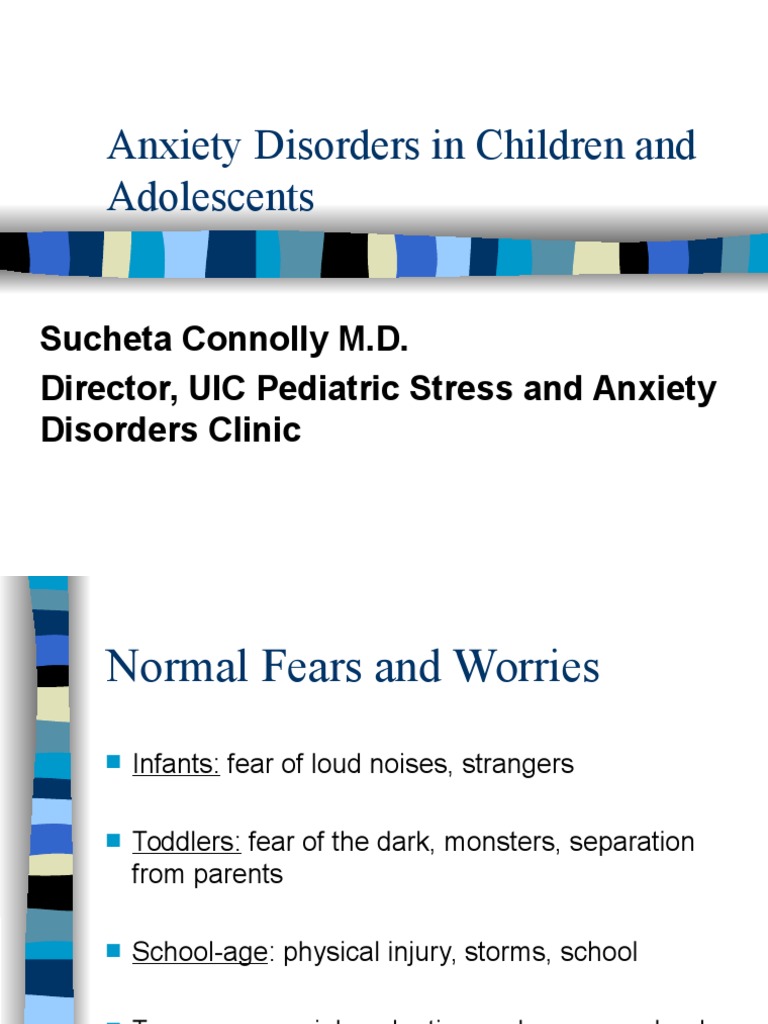 Anxiety Disorders in Children and Adolescents | PDF | Anxiety Disorder ...