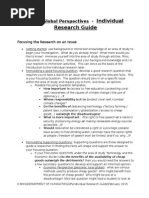 Global Perspectives - Individual Report | PDF | Sex | Invasive Species