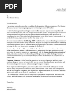 Bain & Company - Sample Application Cover Letter | PDF