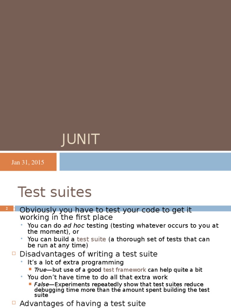 Junit Fundamentals | PDF | Unit Testing | Computer Engineering
