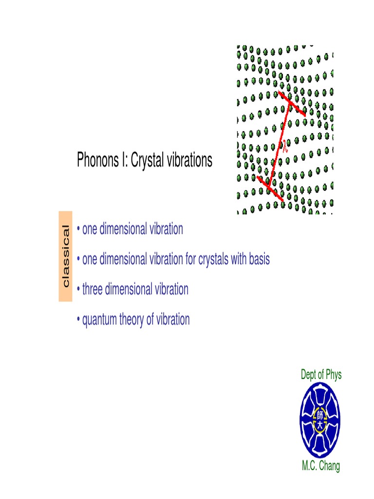 Crystal Vibration | PDF | Phonon | Normal Mode