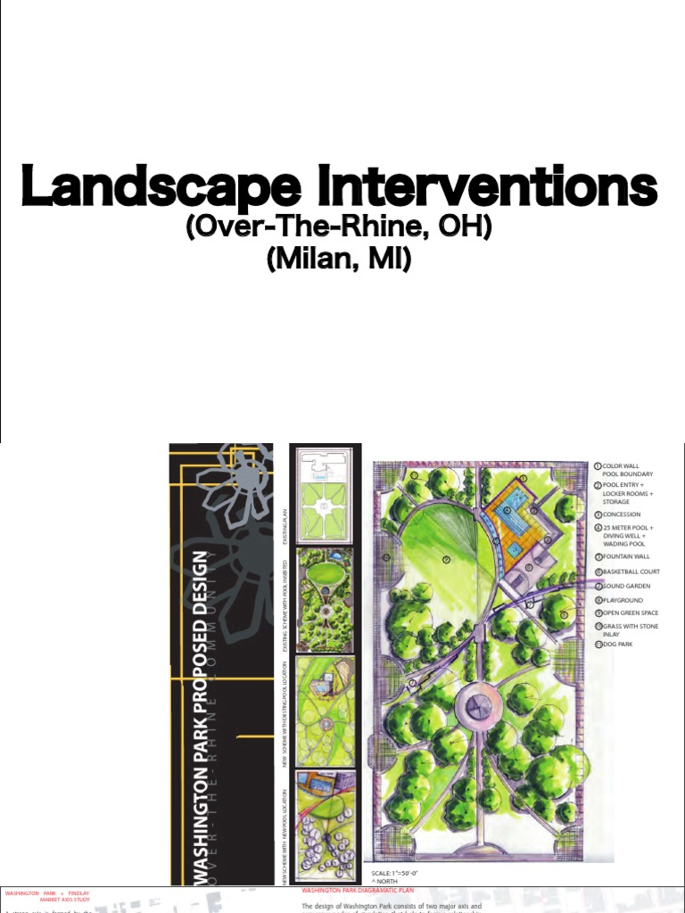 Washington Park Landscape Design Plan | PDF | Parks | Urban Planning