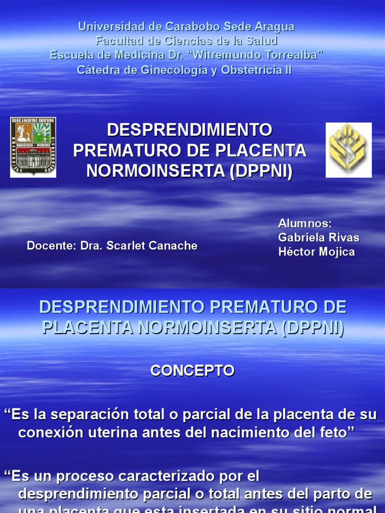 DPPNI | PDF | Placenta | Parto prematuro