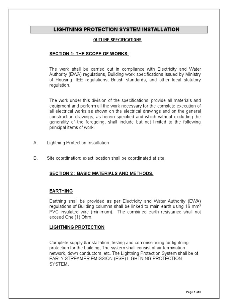 Electrical-Outline Specs (OPTION 2) | PDF | Electric Power | Electrical ...