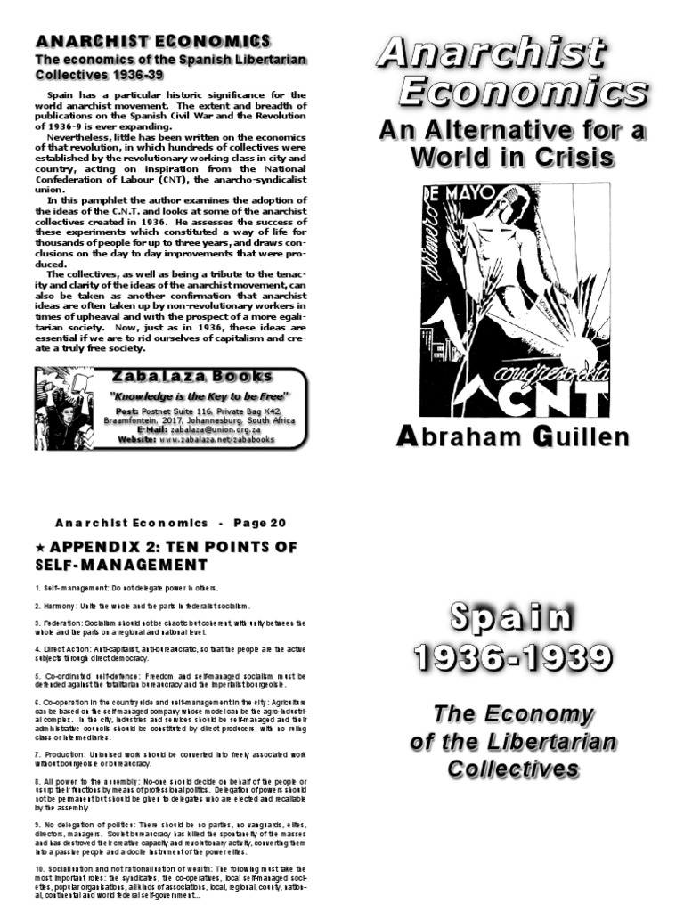 Anarchist's Economics | PDF | Libertarian Socialism | Socialism