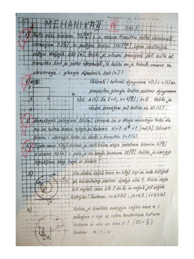 Mehanika 2 - Ispit 4 | PDF