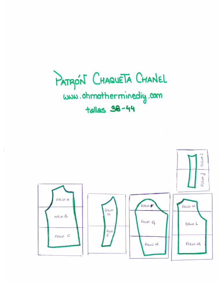 Patrones de Chaqueta Chanel Gratis | PDF