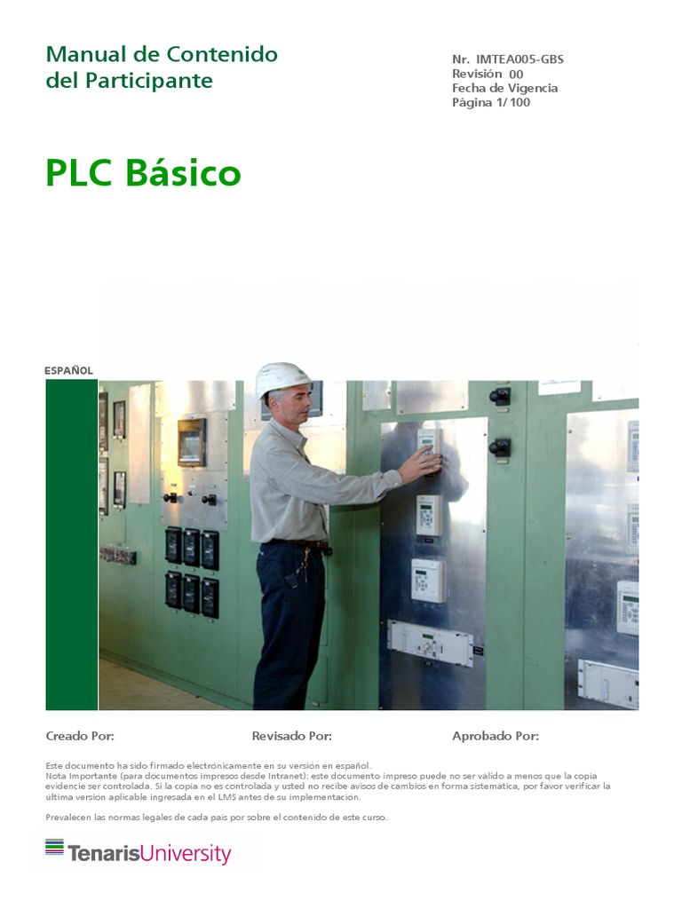 CURSO TU Control Logico Programable BASICO | PDF | Controlador lógico ...