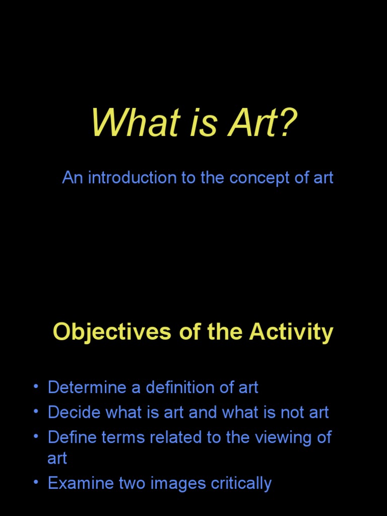 Understanding Art: Definitions & Elements | PDF