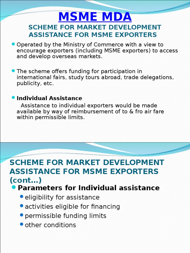 MSME Schemes | Microfinance | Employment
