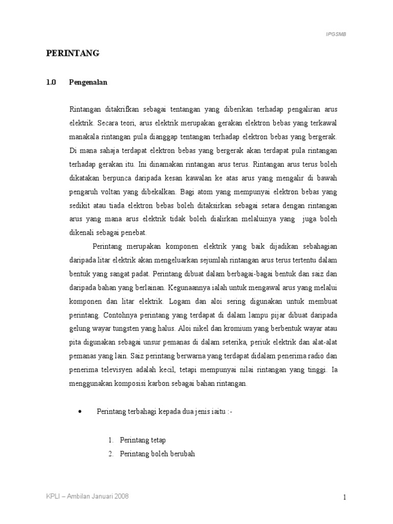 Perintang | PDF