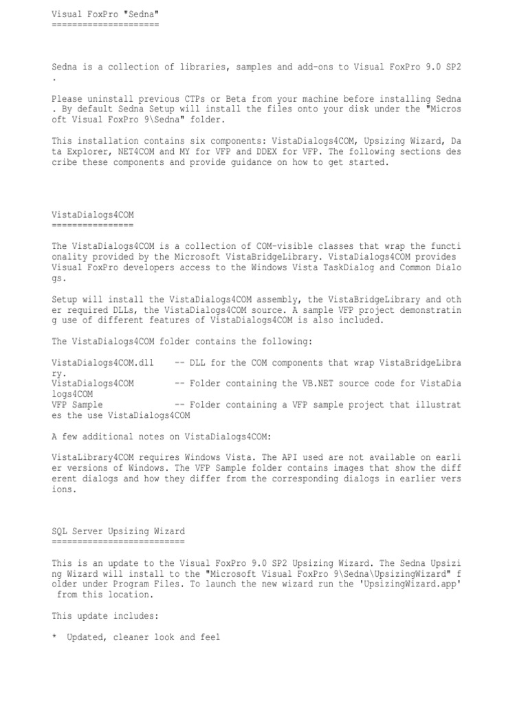 VFP | PDF | Component Object Model | Microsoft Visual Studio