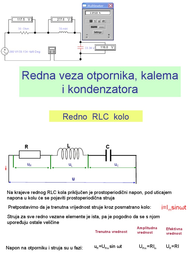 Redno RLC Kolo | PDF